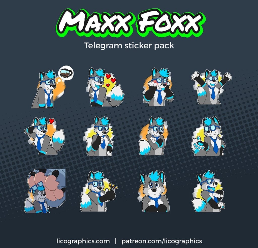 Maxx Foxx sticker expansion - Licographics